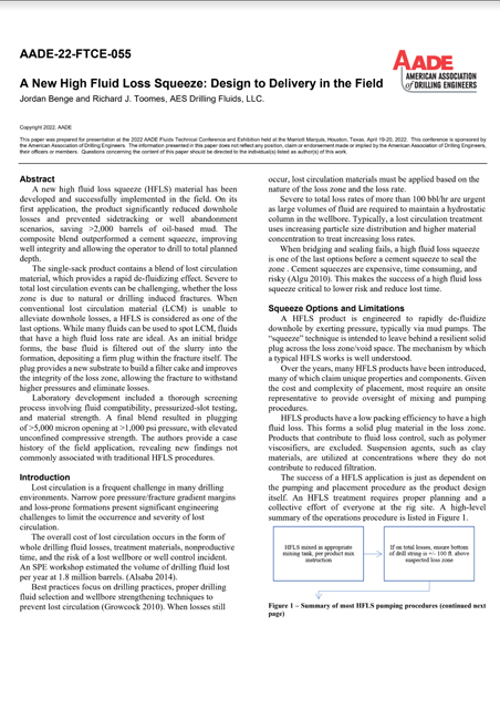 Publications – AES Drilling Fluids | Better Fluids Equal Better Wells